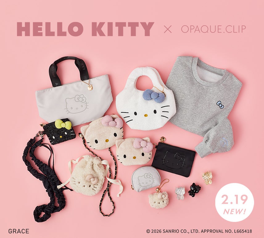 OPAQUE.CLIP Launches Hello Kitty Collaboration Items Starting February ...