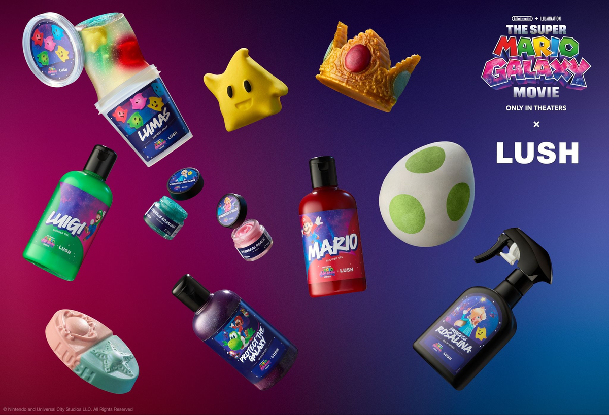 The Super Mario Galaxy Movie × Lush Collaboration Launches March 10 ...
