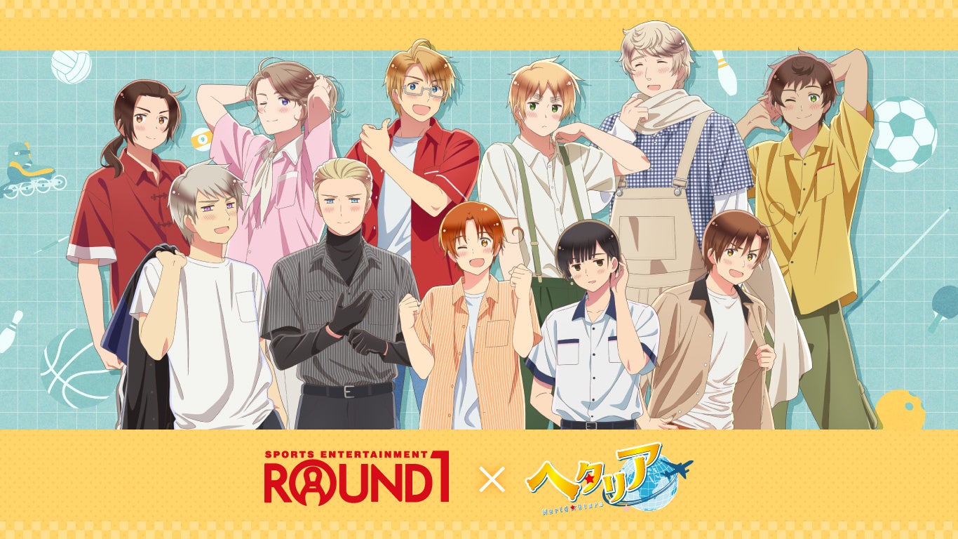 Hetalia: World Stars × Round1 Collaboration Campaign Launches Original ...