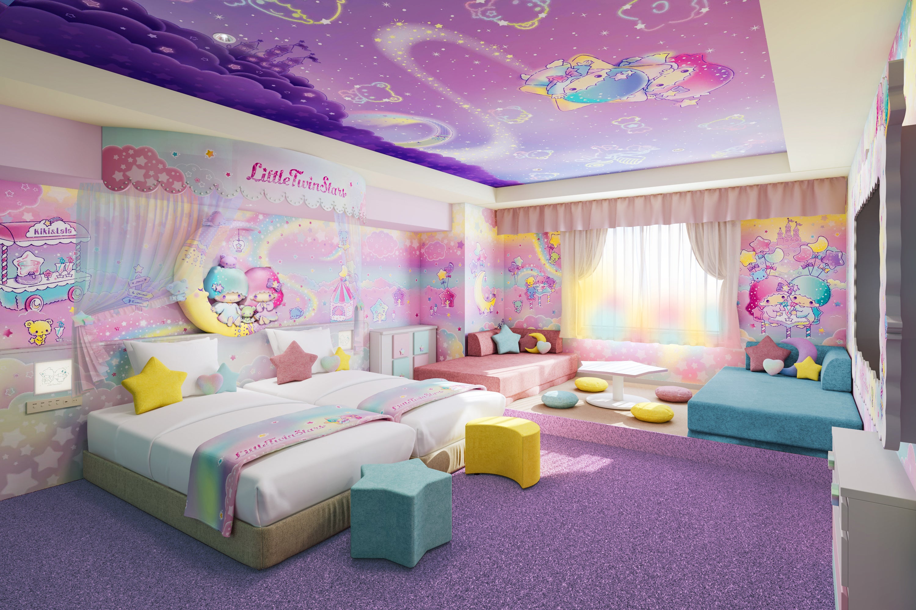 Keio Plaza Hotel Hachioji Debuts Little Twin Stars Character Rooms ...