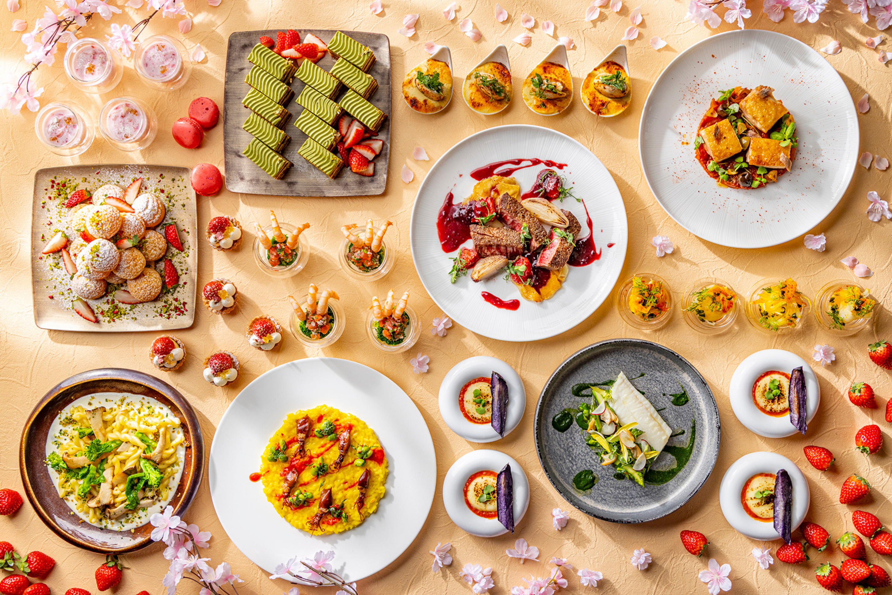 El bufé de almuerzo de primavera «Sakura Strawberry Vivace» se lanza en ...