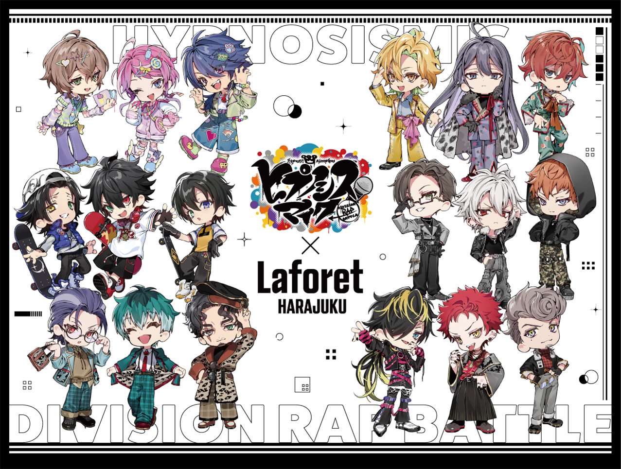 Hypnosis Mic -Division Rap Battle- × Laforet HARAJUKU Collaboration ...