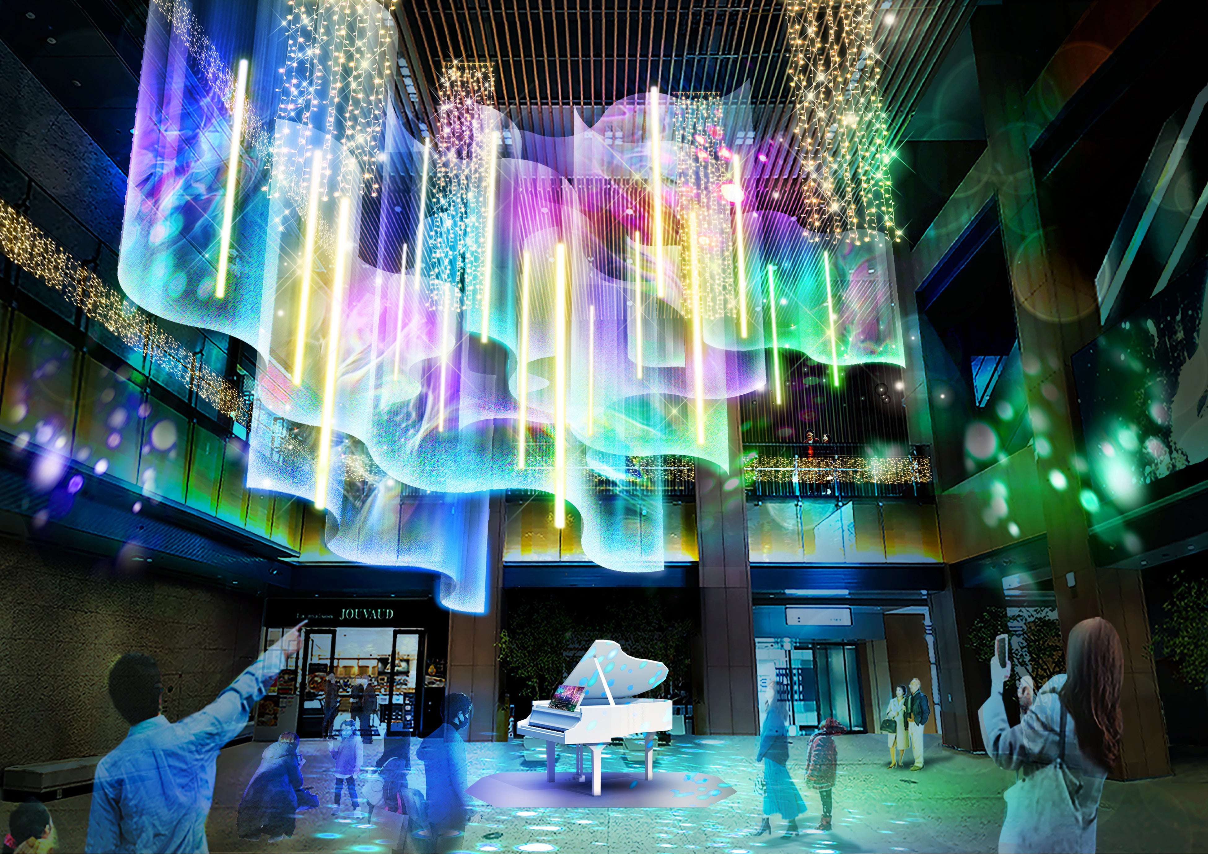 KITTE Nagoya Mengungkap Musik Pohon Aurora Aurolights untuk Musim Dingin 2025 - Holiday Travel