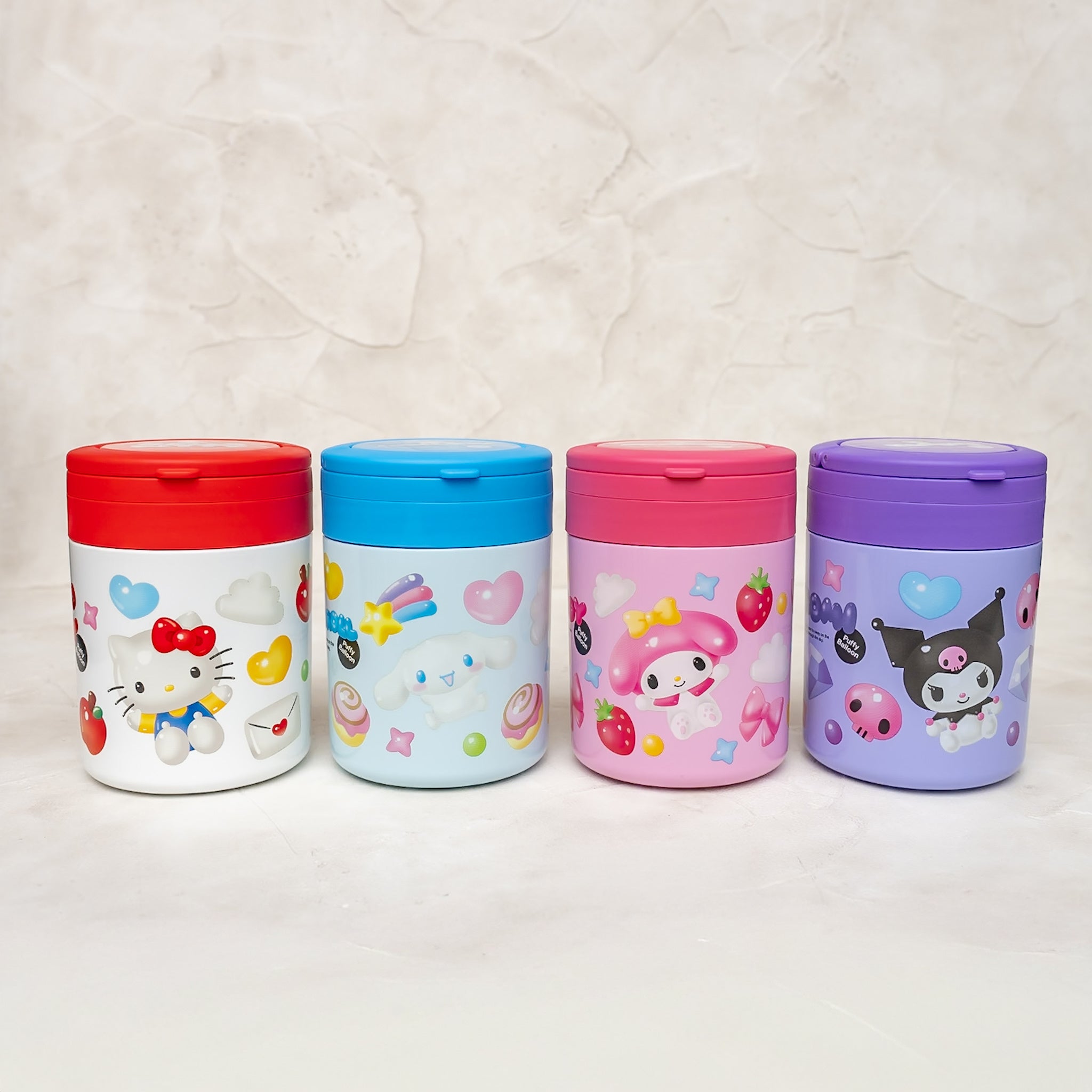 Sanrio Characters Puffy Balloon 3D Art Thermal Pot Released by Skater ...
