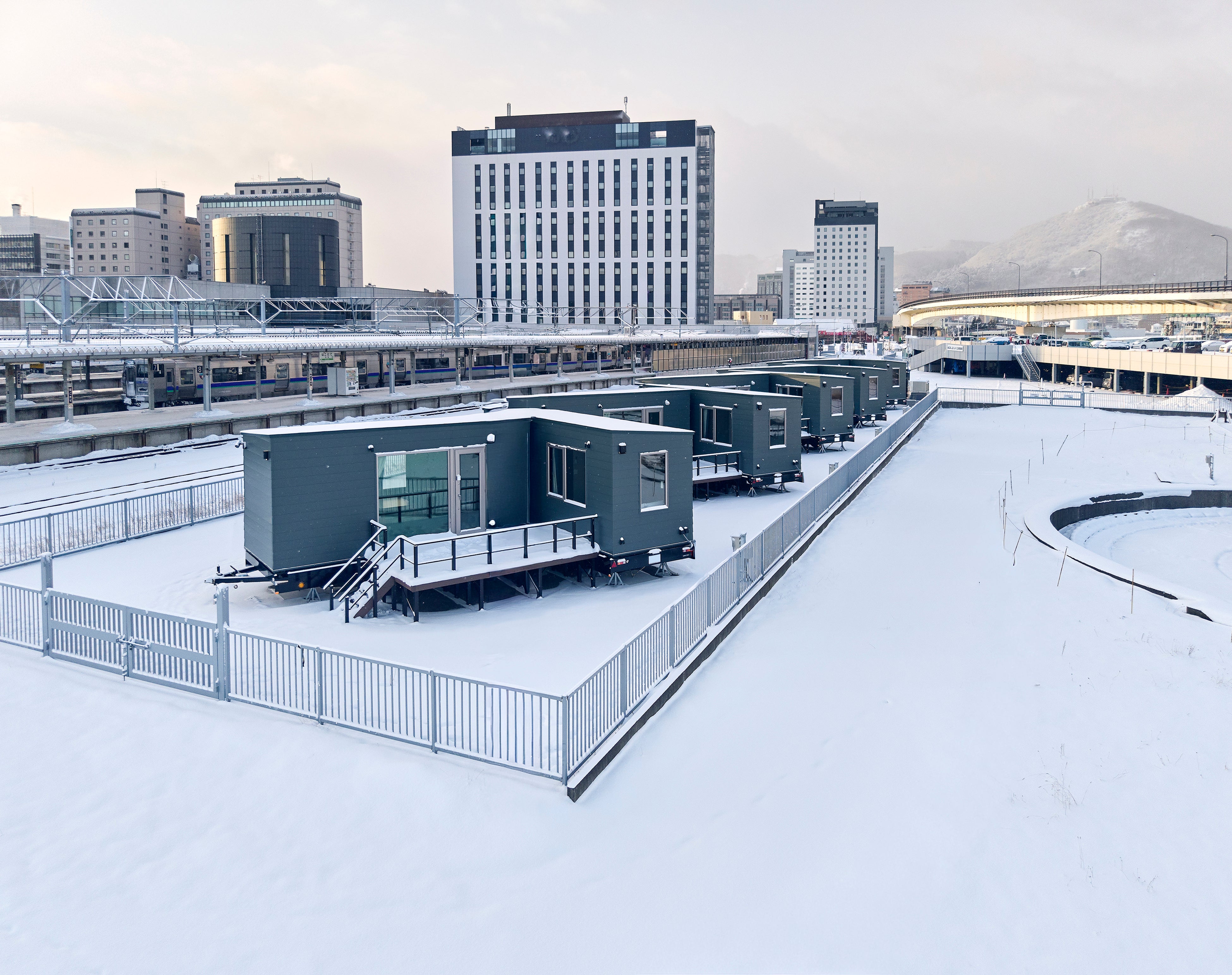 JR Mobile Inn Hakodate Opens Next to Station with Trailer House Rooms ...