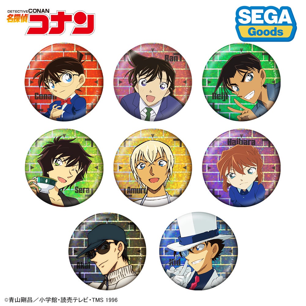 Detective Conan Hologram Can Badges Vol.1 Coming from Sega Fave ...
